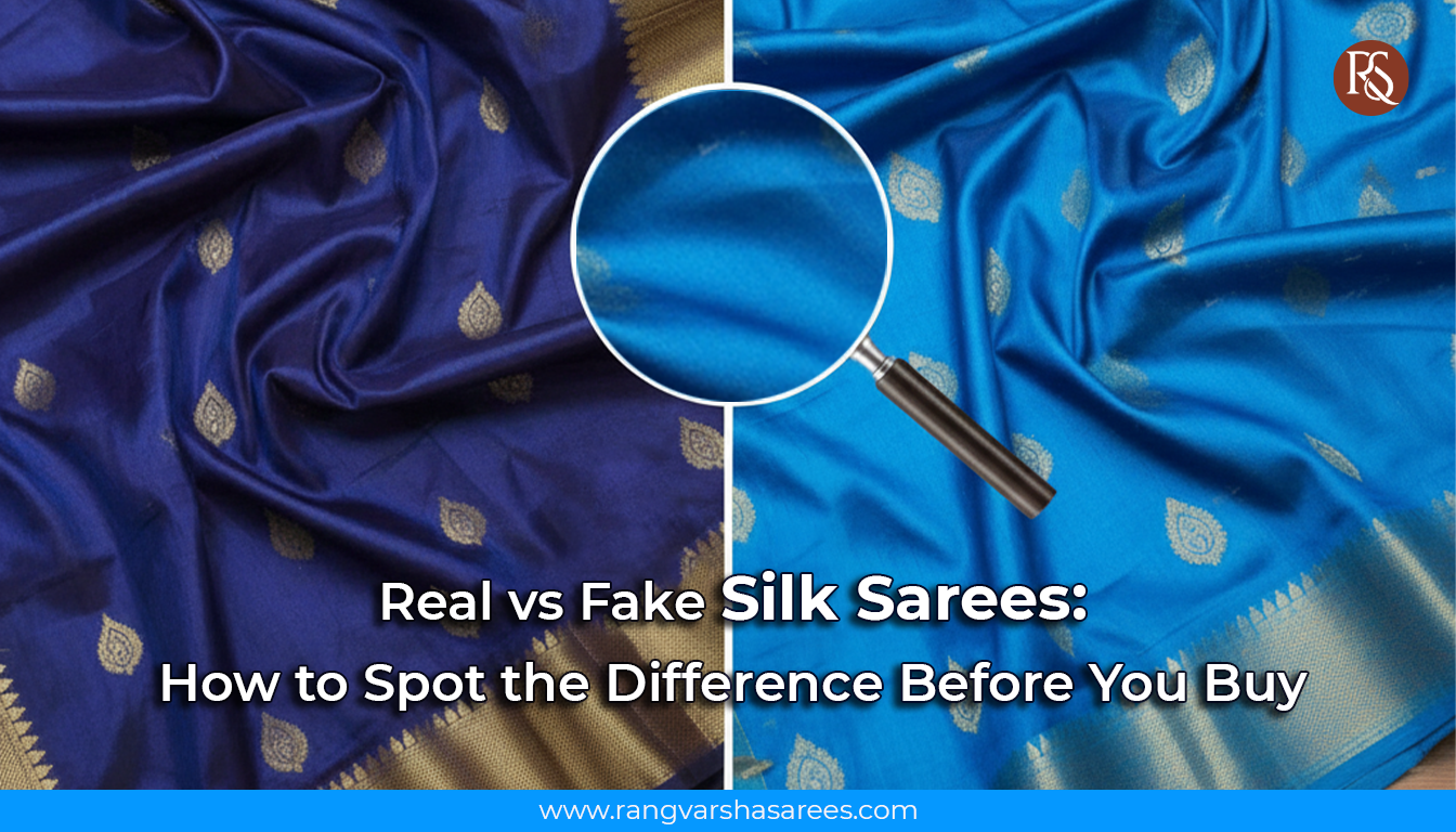 Real vs Fake Silk Sarees: How to Identify Pure Silk – Rangvarsha Sarees